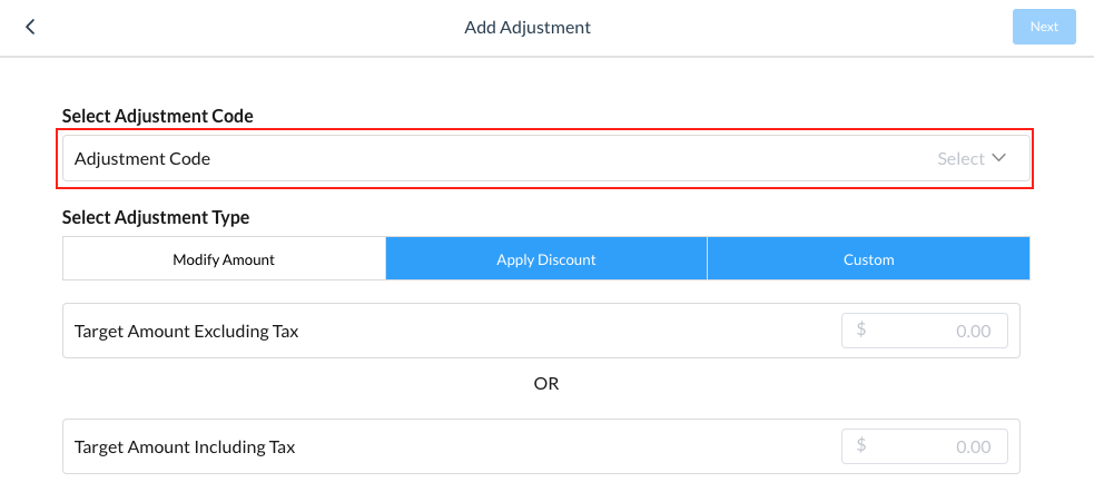 Adjusting Charges