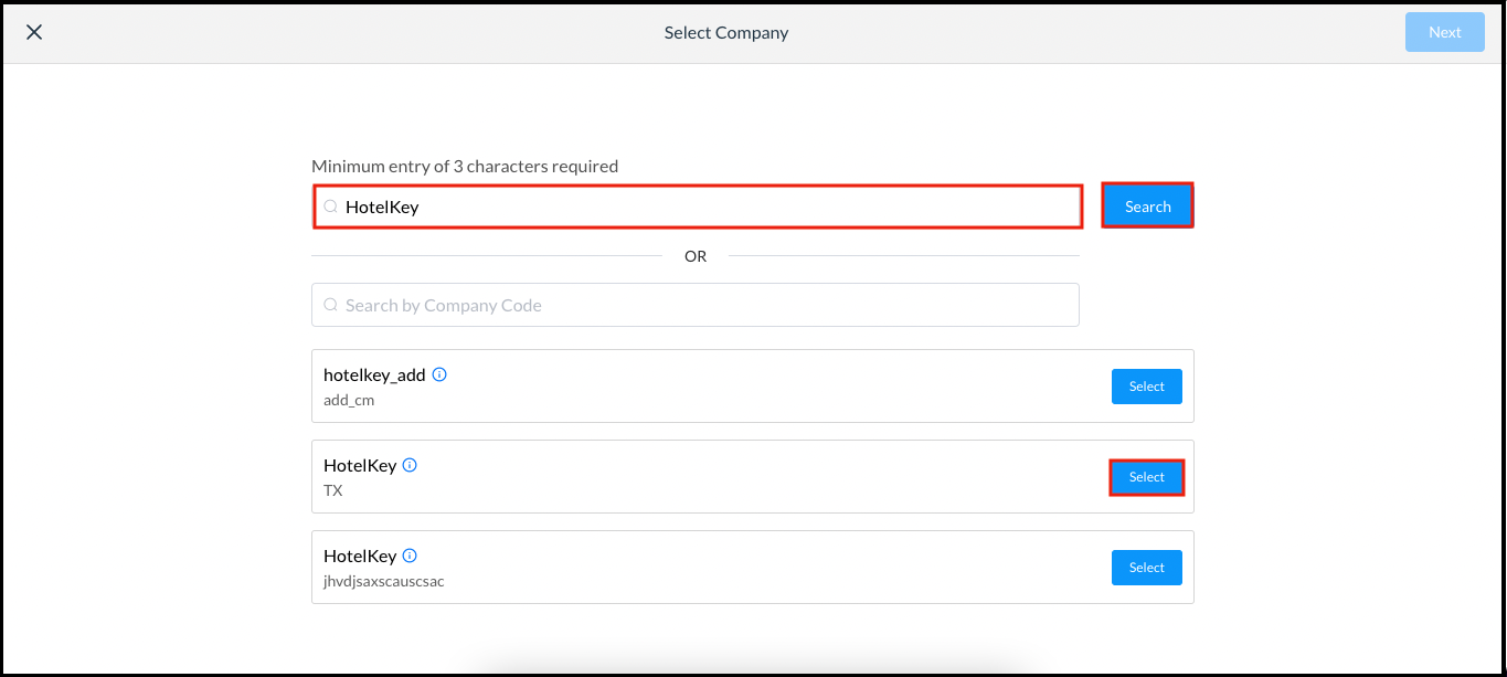 Create a Company Reservation