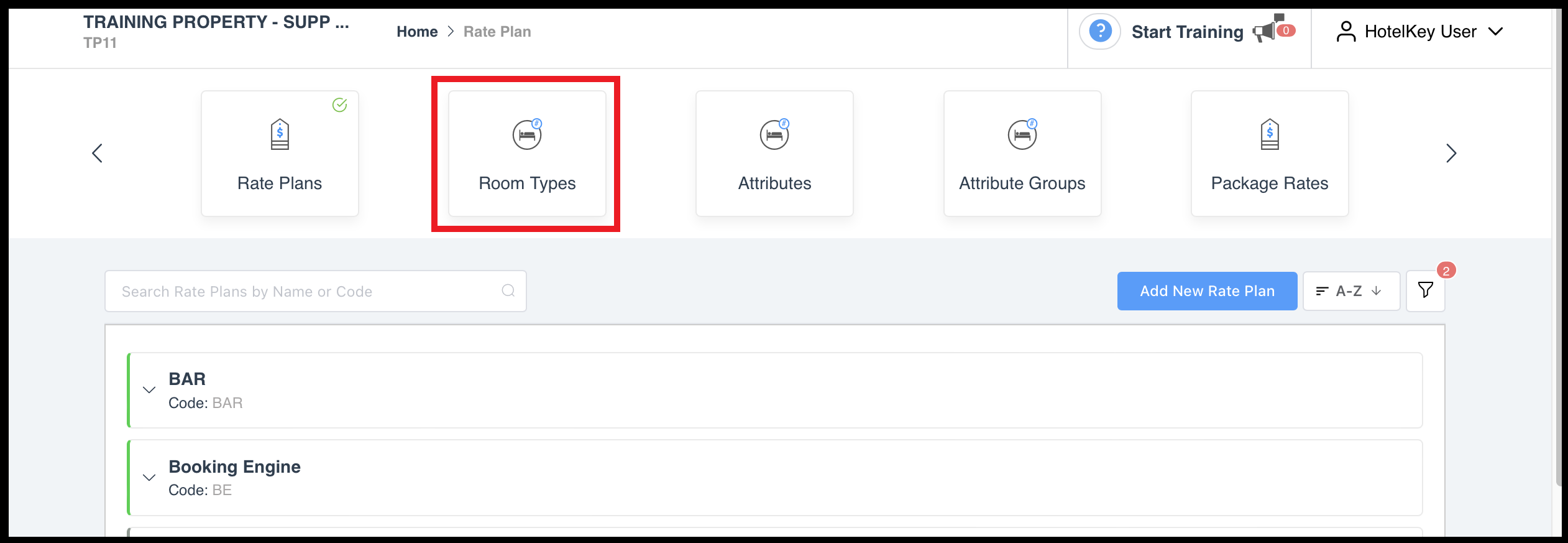 Room Types: Create, Activate, Edit, Deactivate
