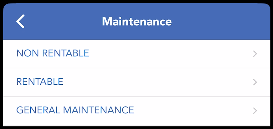 Create New General Maintenance Issue