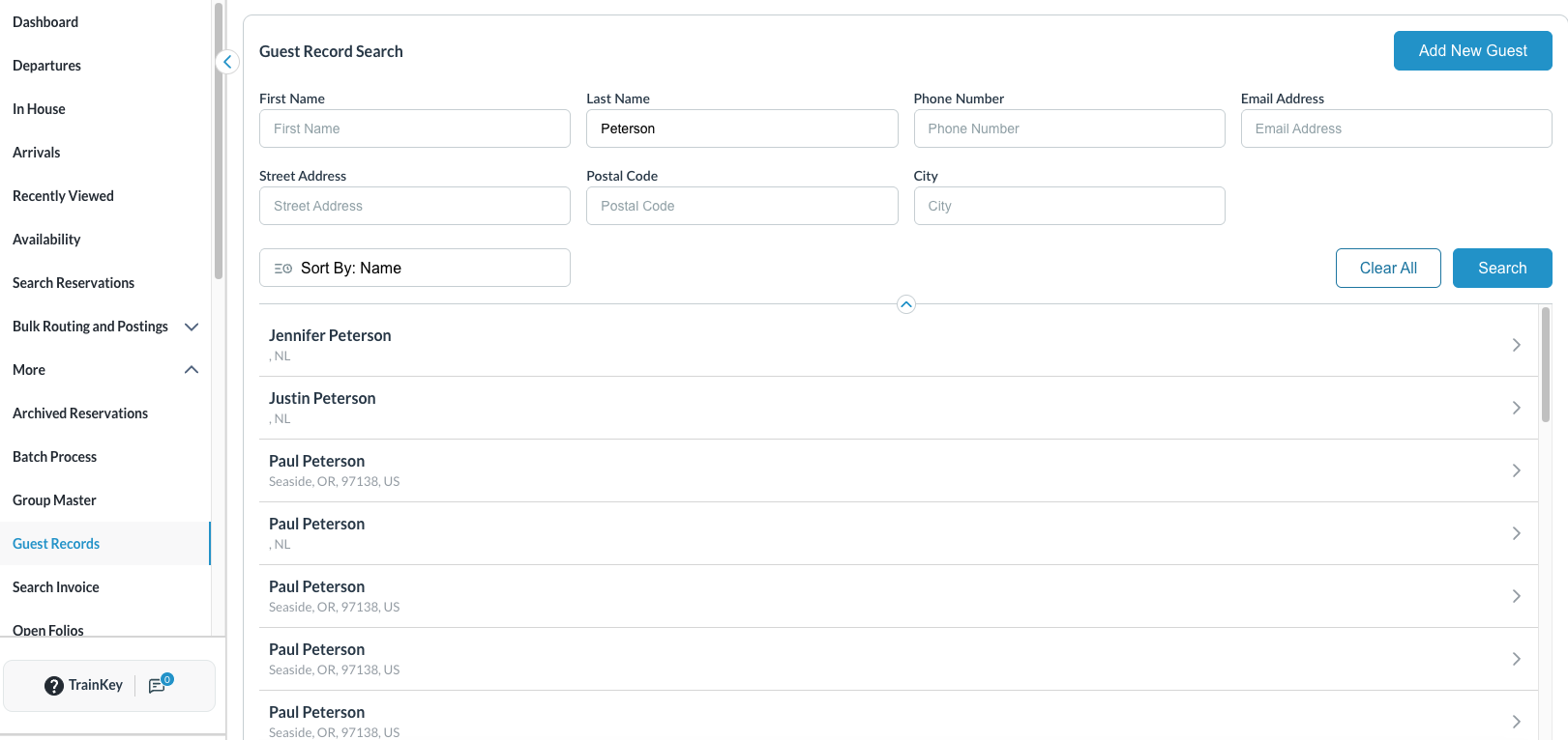 Guest Record Dashboard .ng
