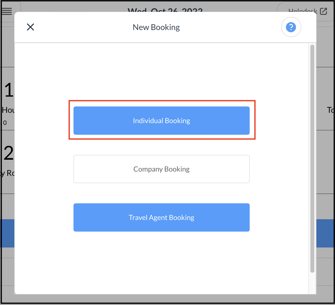 Create a Reservation (Standard, Walk-in)
