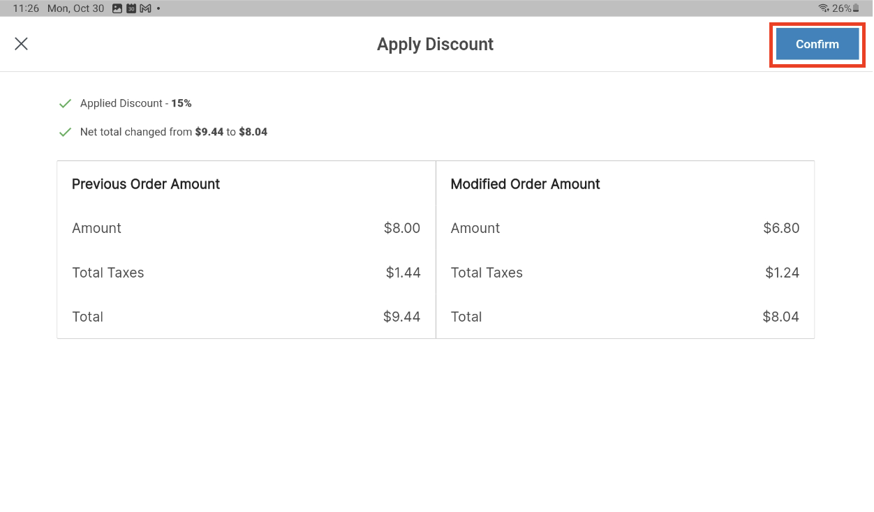 How to Apply a Discount - Android How to Apply a Discount - Android
