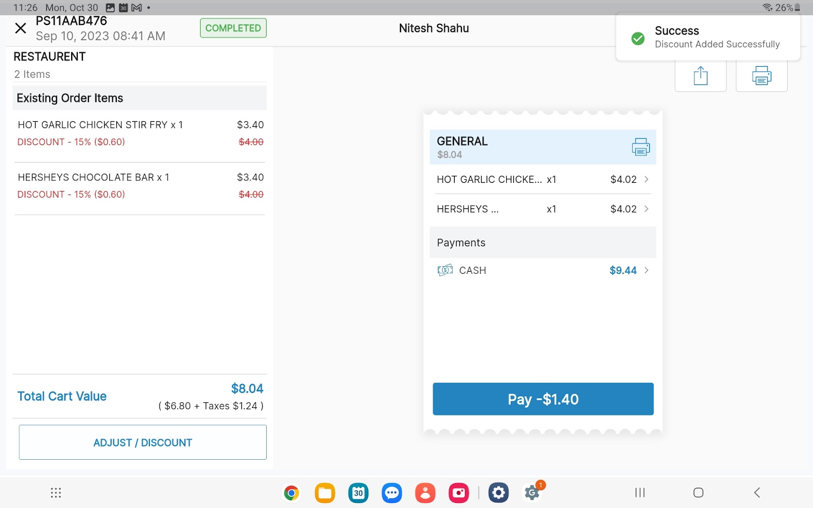 How to Apply a Discount - Android