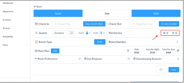 Applying Pet Fee Charges