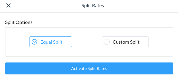 Split Rates on a Folio