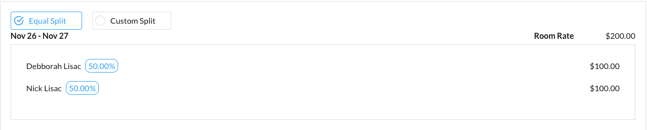 Split Rates on a Folio