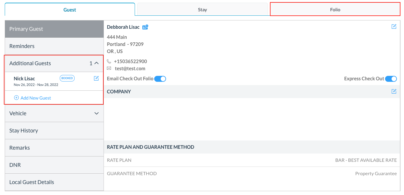 Split Rates on a Folio
