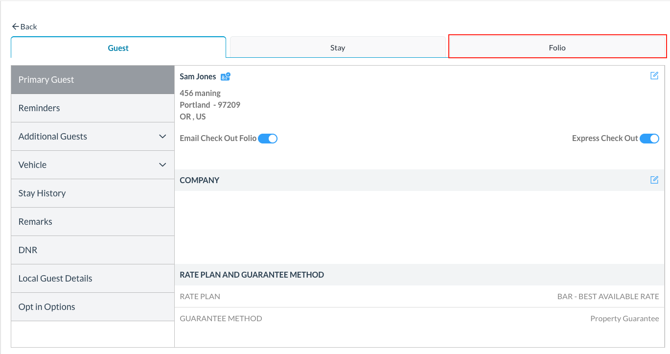 Setup Charge Routing on a Reservation