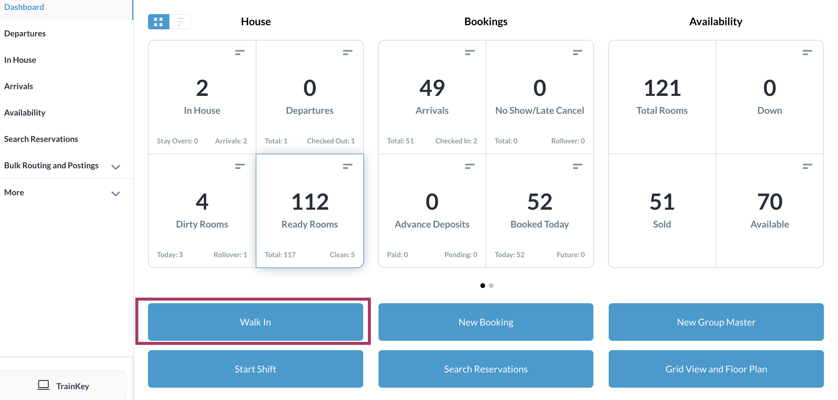 Create a Reservation (Standard, Walk-in) .ng