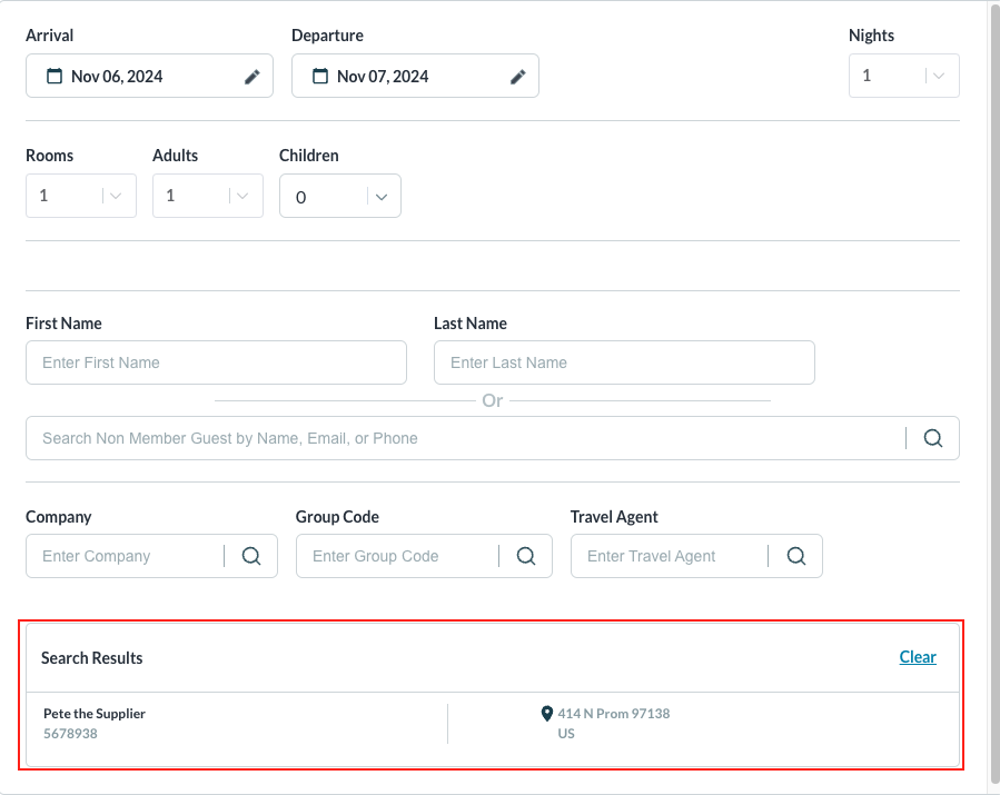 Create a Company Reservation .ng