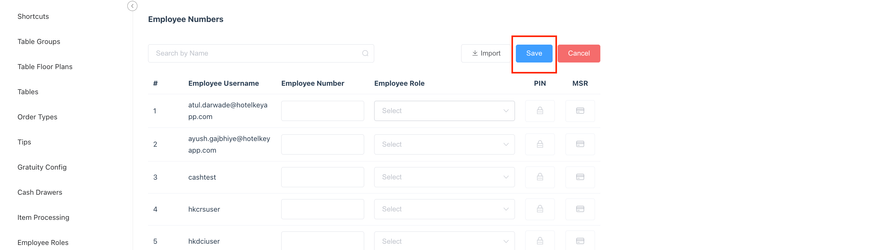 User MSR Card Configuration for Android