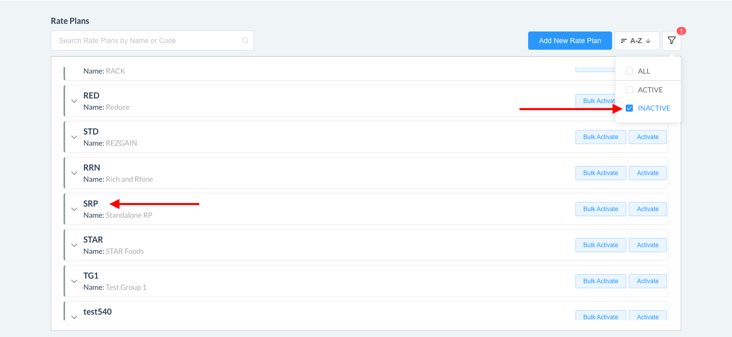Create a Standalone Rate Plan
