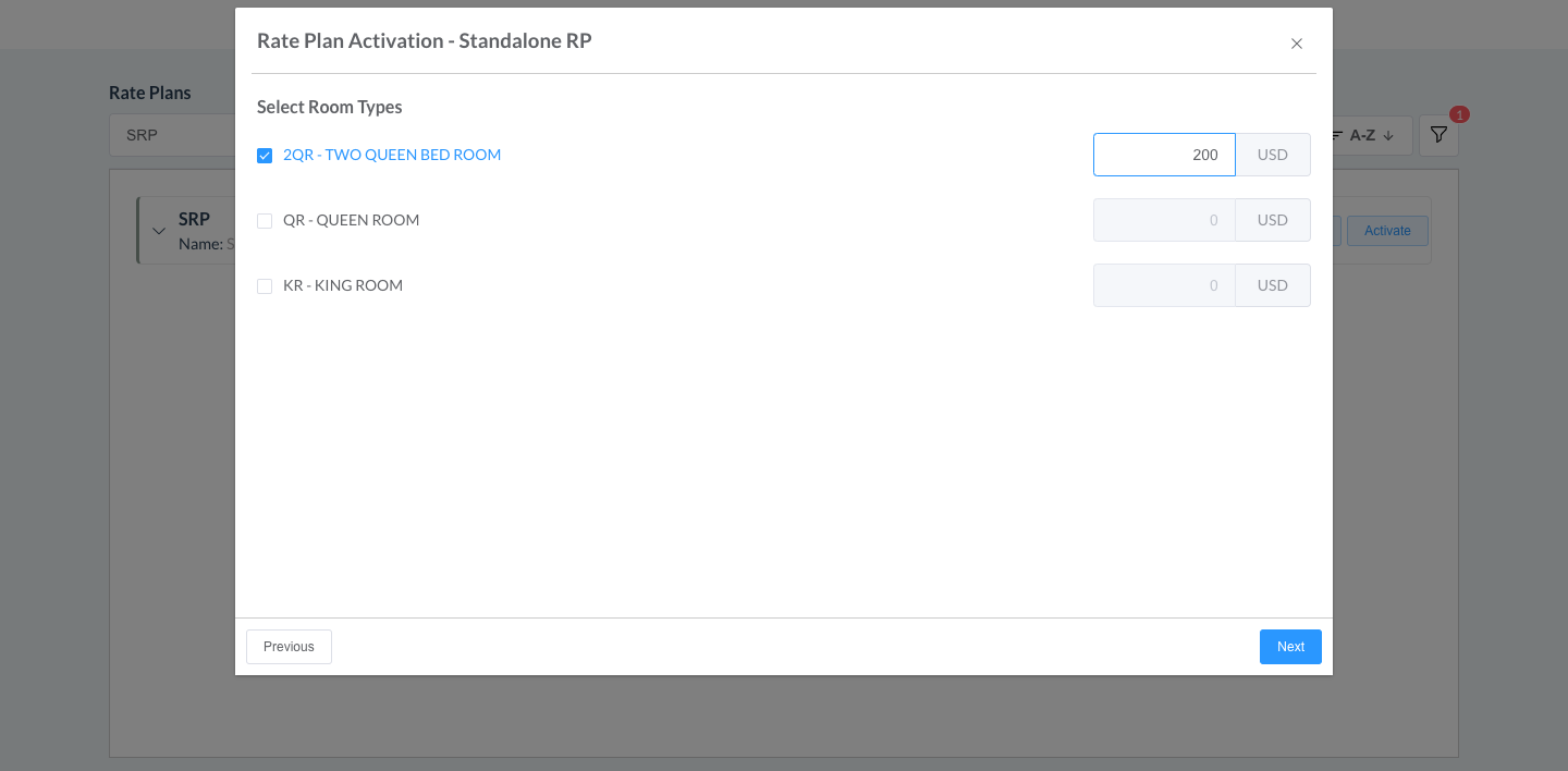 Create a Standalone Rate Plan