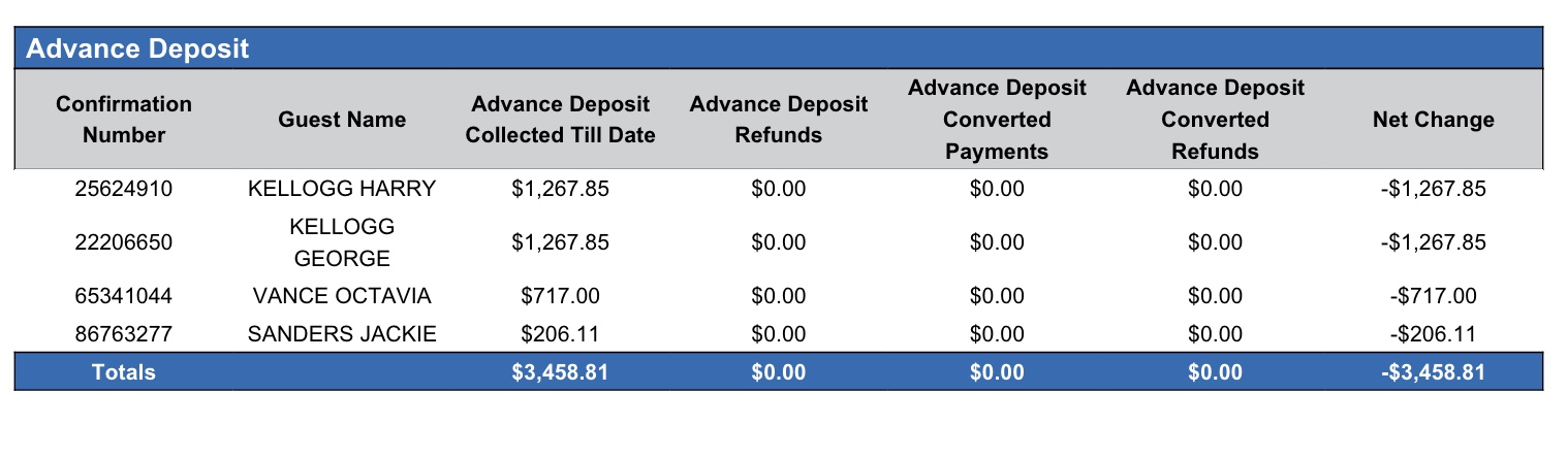 Guest Ledger Details Accounting Key Report .ng