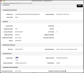 Using Freedompay