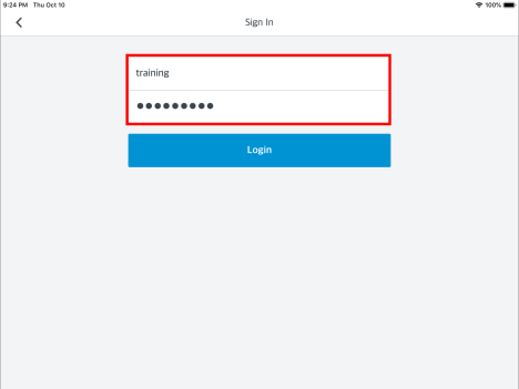 Device Registration and First Time Login - iOS