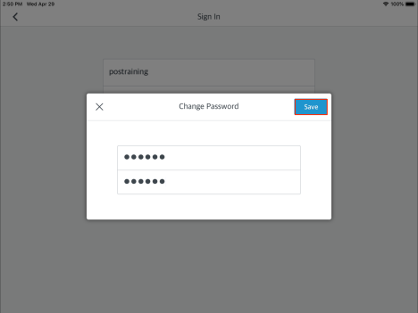 Device Registration and First Time Login - iOS