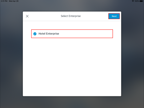 Device Registration and First Time Login - iOS