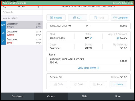 Using RetailKey in Offline Mode