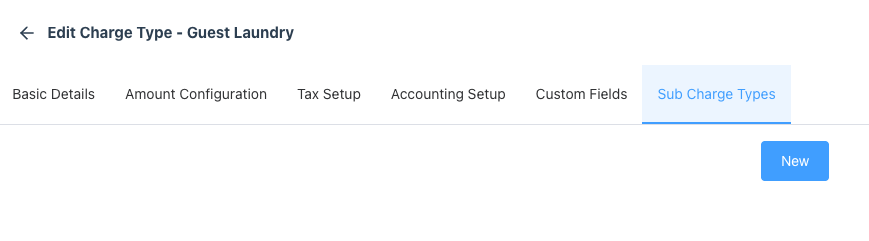 Accounting Setup for Sub-Charge Types