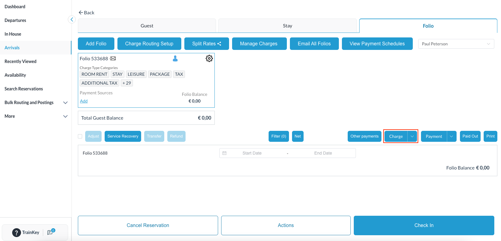 Accounting Setup for Sub-Charge Types