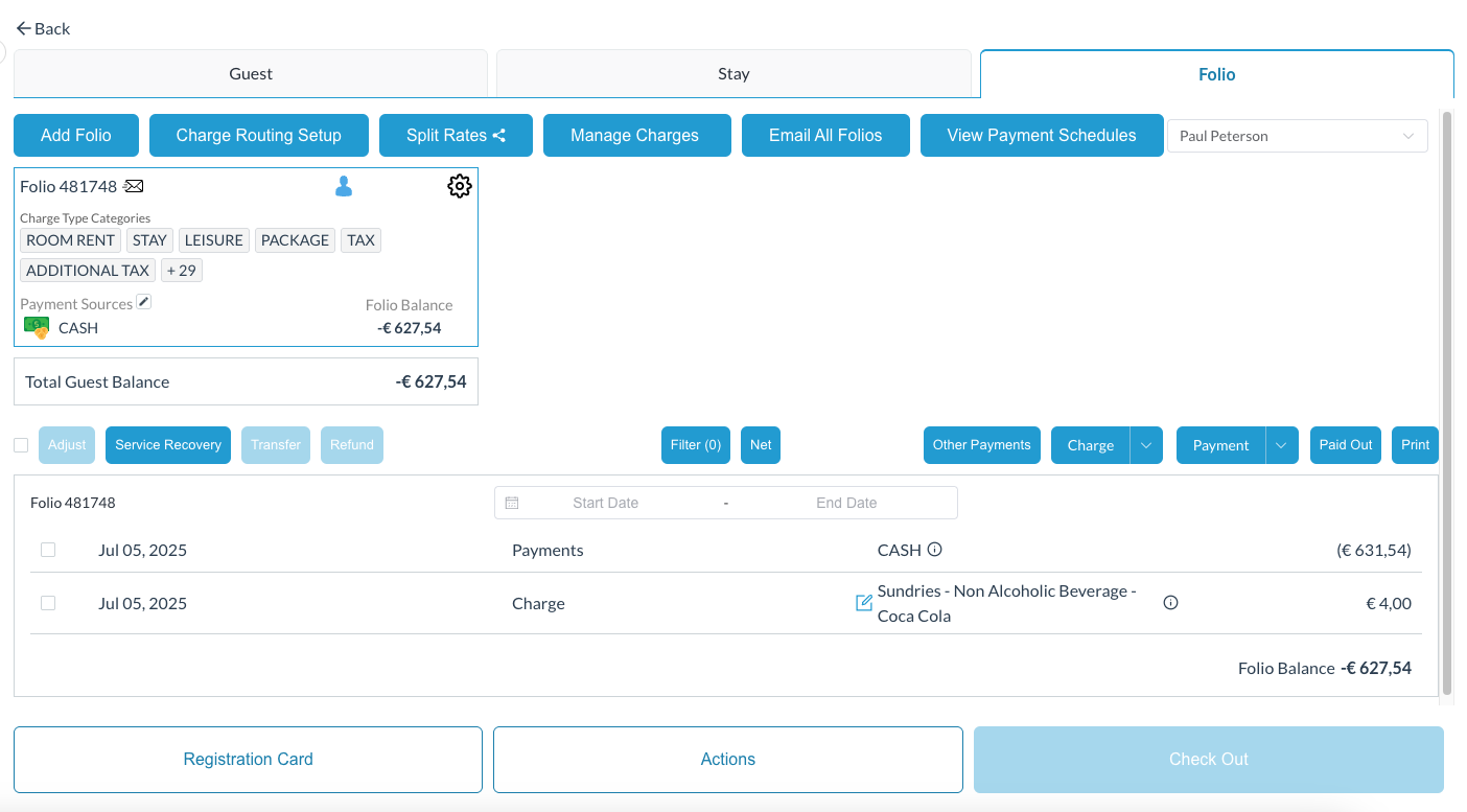 Accounting Setup for Sub-Charge Types