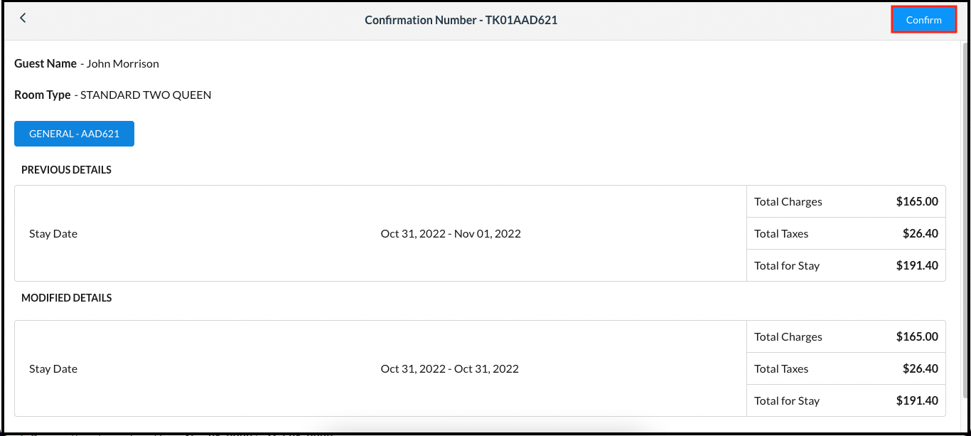 Create a Day Use Reservation